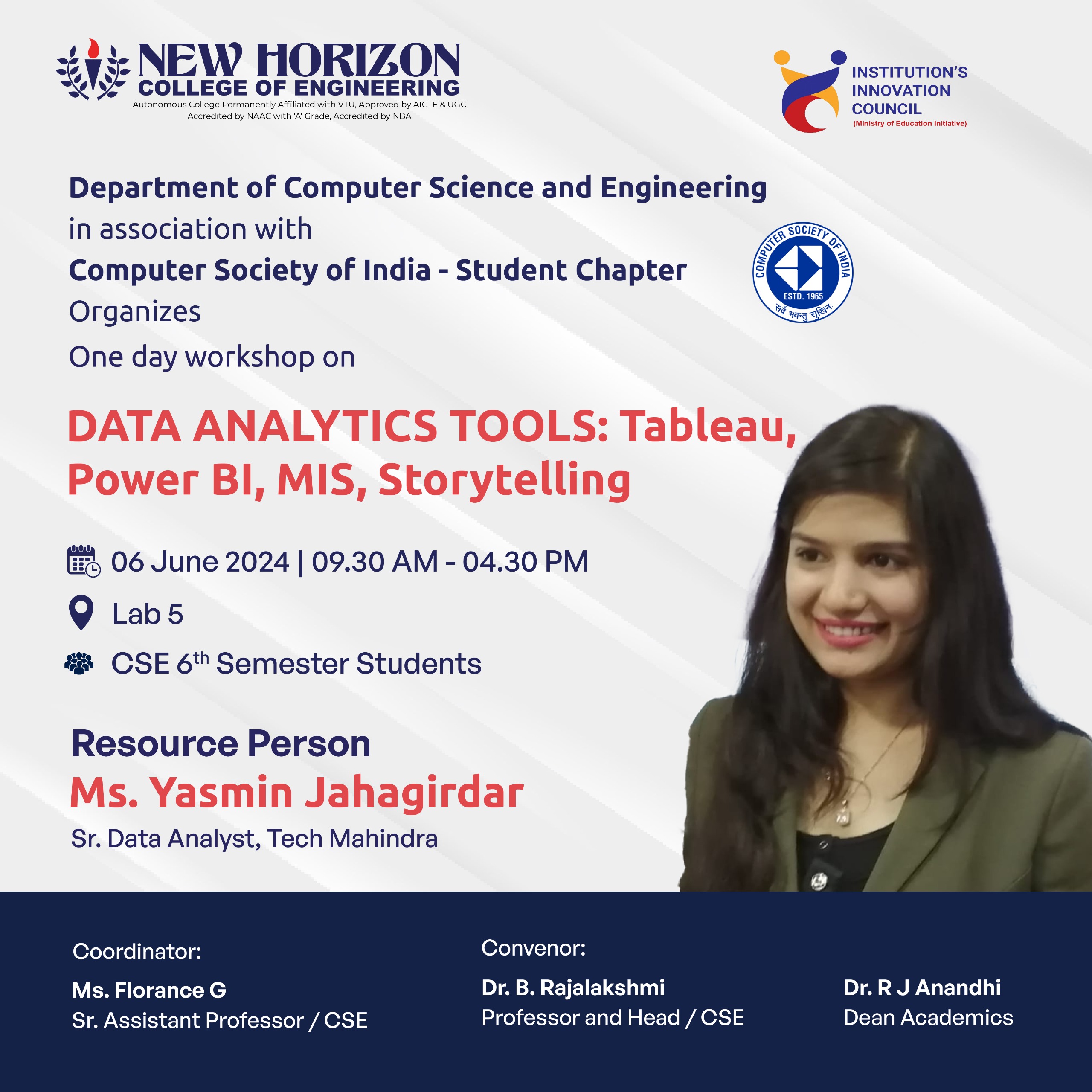 Data Analytics Tools Workshop | NHCE CSE